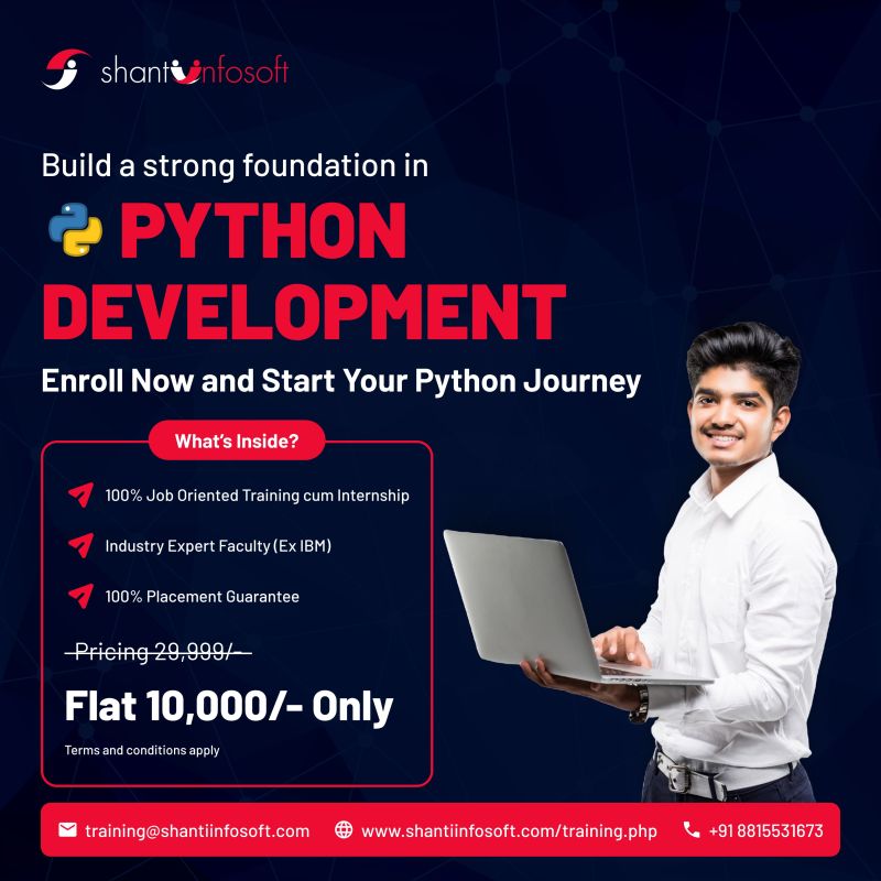 Shanti Infosoft Training Program on LinkedIn: #python # ... Shanti Infosoft Training Program on LinkedIn: #python # ...