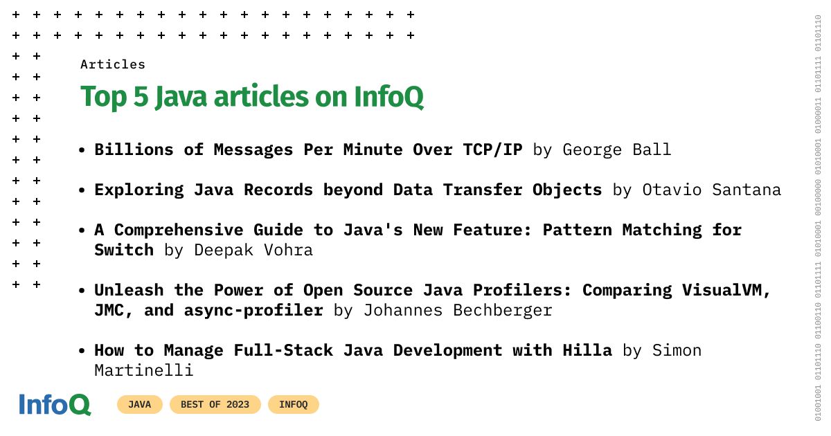 InfoQ on LinkedIn: #java #stayahead #infoq #icyminfoq InfoQ on LinkedIn: #java #stayahead #infoq #icyminfoq