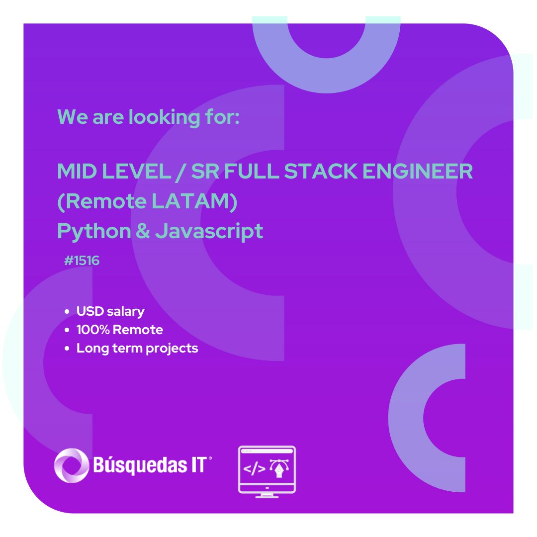 Sofia Maradei (Recruiting) on LinkedIn: #fullstackengineer #python # ... Sofia Maradei (Recruiting) on LinkedIn: #fullstackengineer #python # ...