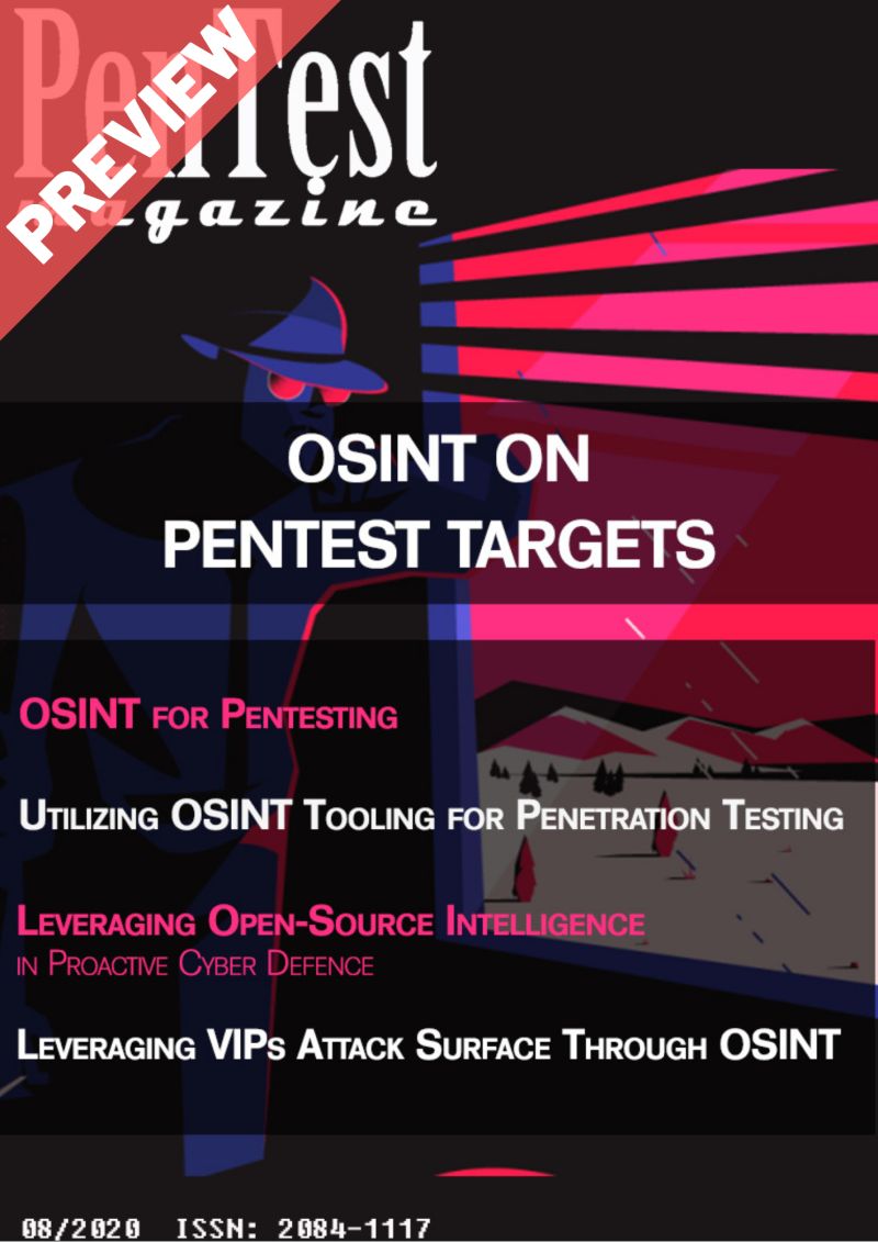 PenTest Magazine on LinkedIn: PREVIEW: OSINT on Pentest Targets PenTest Magazine on LinkedIn: PREVIEW: OSINT on Pentest Targets