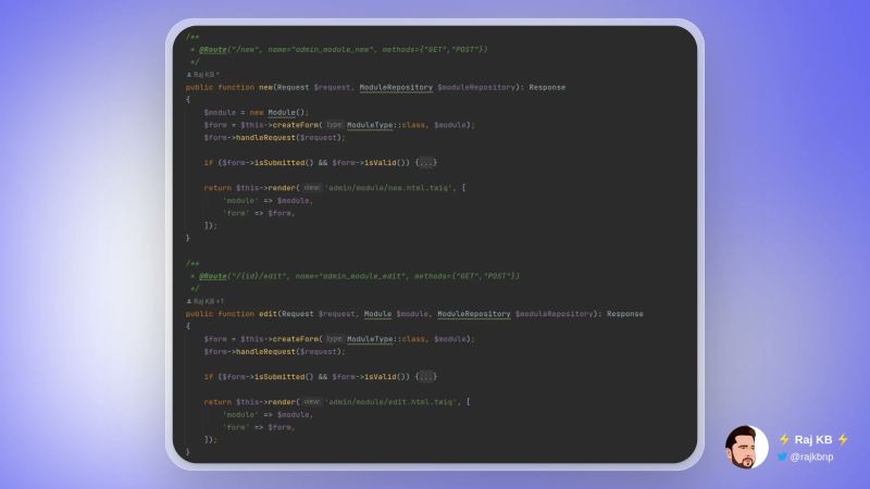 Raj KB on LinkedIn: #symfony #php #laravel #solid Raj KB on LinkedIn: #symfony #php #laravel #solid