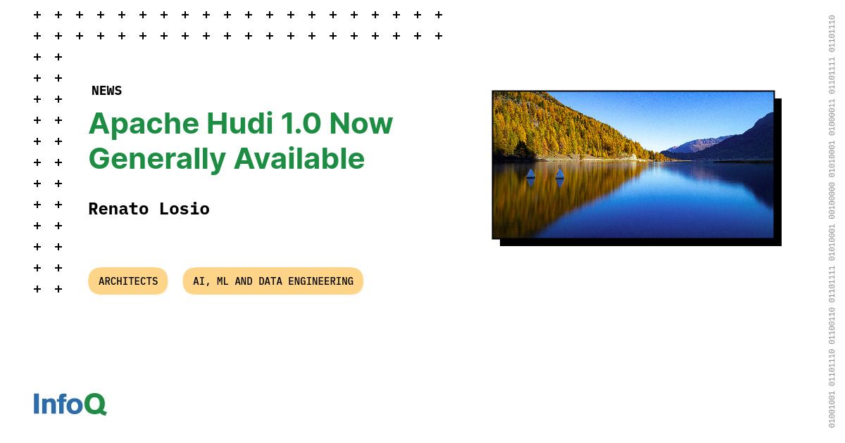 #apachehudi #infoq #ai #datalake #opensource #dataanalytics | InfoQ #apachehudi #infoq #ai #datalake #opensource #dataanalytics | InfoQ