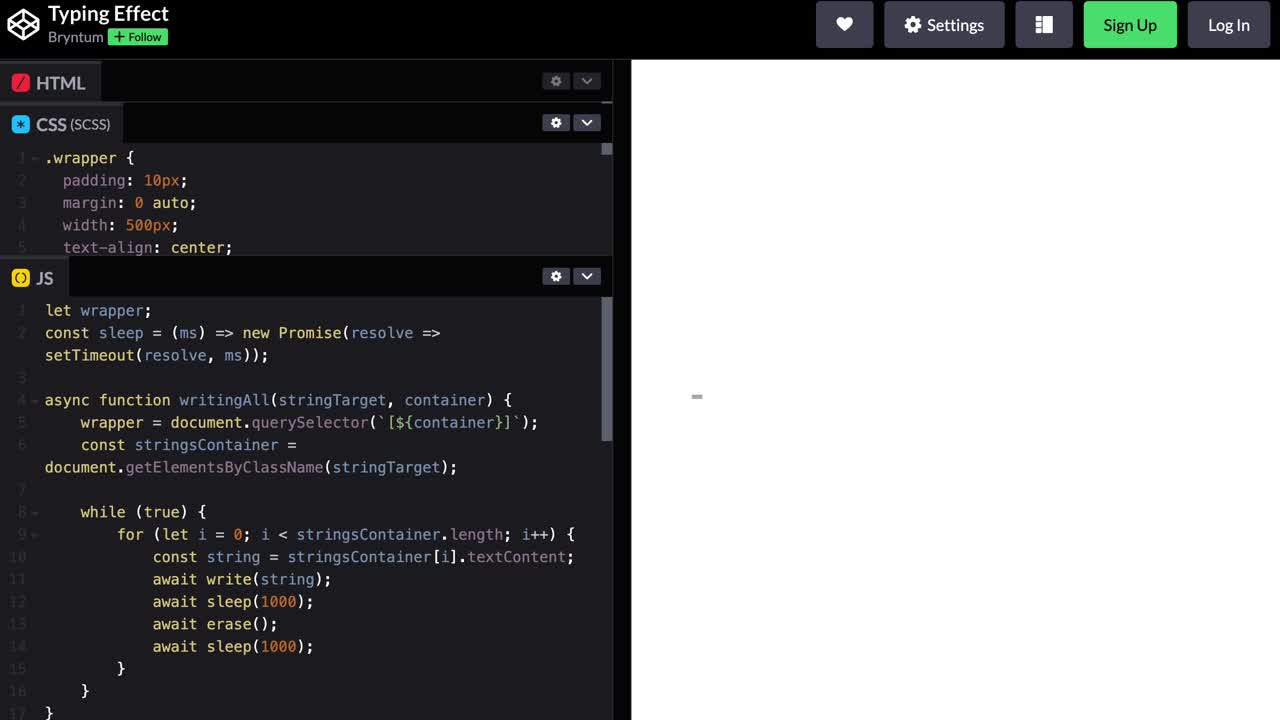 Bryntum on LinkedIn: 💻🖊️Simulate typing and erasing text on a webpage ... Bryntum on LinkedIn: 💻🖊️Simulate typing and erasing text on a webpage ...