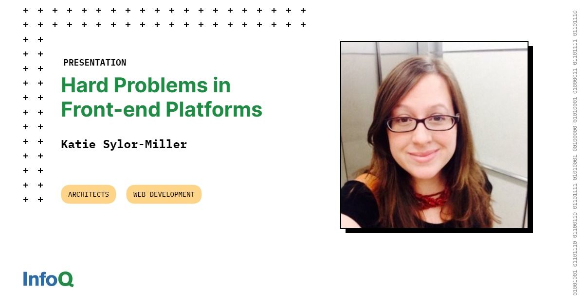 Learn about FrontEnd Platform Engineering | InfoQ posted on the topic ... Learn about FrontEnd Platform Engineering | InfoQ posted on the topic ...