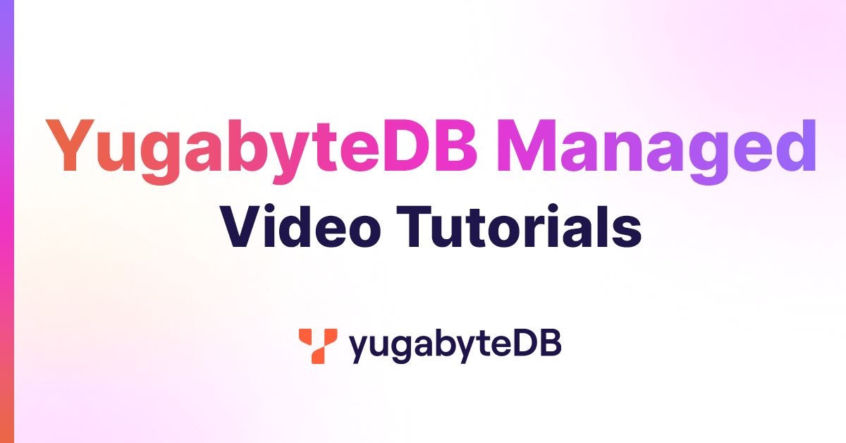 Learn about YugabyteDB Managed | Yugabyte posted on the topic | LinkedIn Learn about YugabyteDB Managed | Yugabyte posted on the topic | LinkedIn