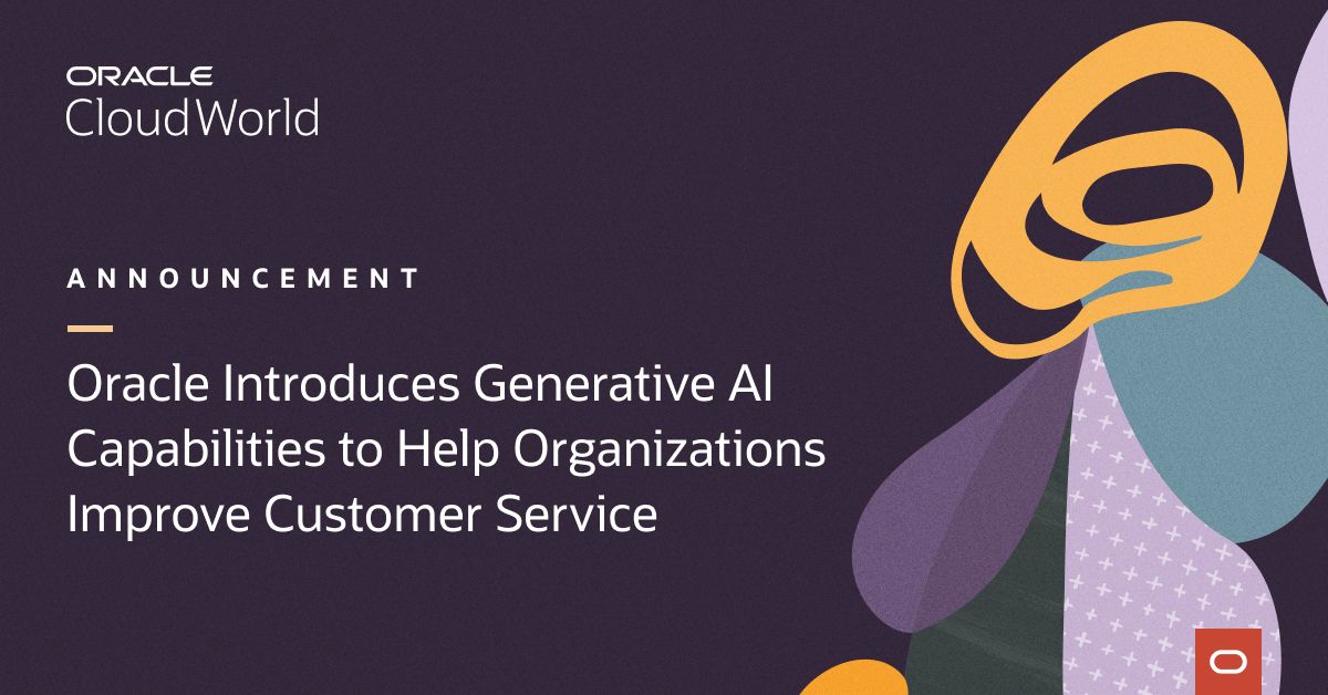 Laurent de Vivie de Régie on LinkedIn: Oracle Introduces Generative AI ... Laurent de Vivie de Régie on LinkedIn: Oracle Introduces Generative AI ...