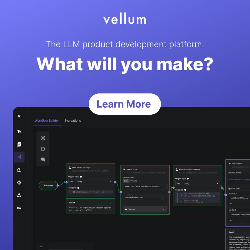 Vellum on LinkedIn: Build Production-Ready LLM Apps Vellum on LinkedIn: Build Production-Ready LLM Apps