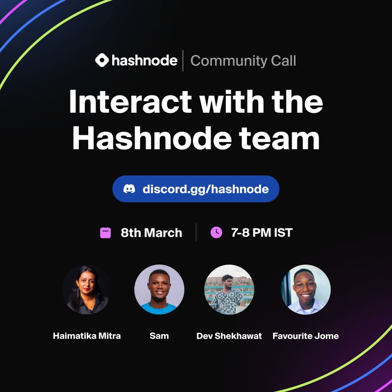 Hashnode on LinkedIn: The Hashnode community call is beginning now ... Hashnode on LinkedIn: The Hashnode community call is beginning now ...