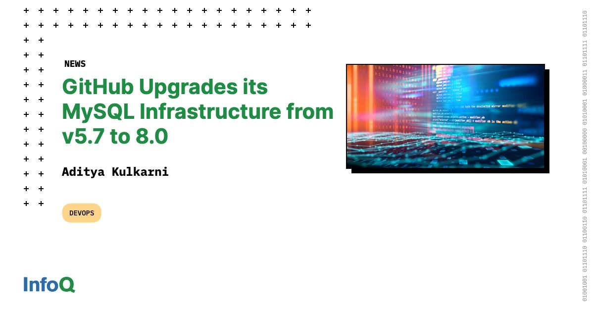 MySQL upgrade journey: benefits and benefits | InfoQ posted on the ... MySQL upgrade journey: benefits and benefits | InfoQ posted on the ...