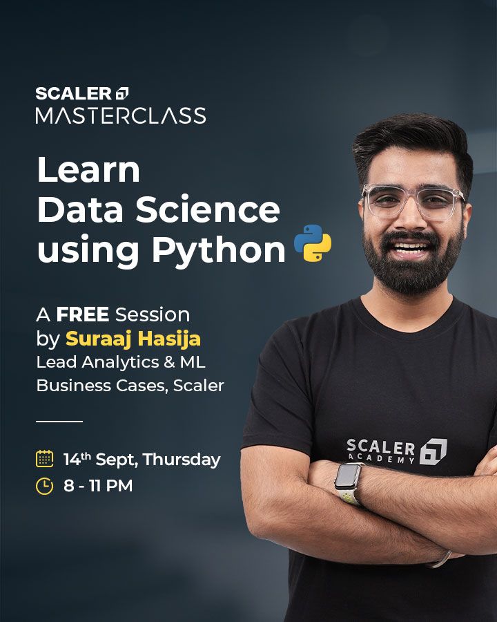 Data Science using Python | Scaler Data Science using Python | Scaler