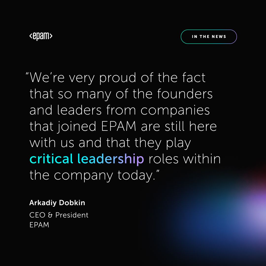 EPAM Systems on LinkedIn: #startup #leadership #startup #growthstrategy ... EPAM Systems on LinkedIn: #startup #leadership #startup #growthstrategy ...