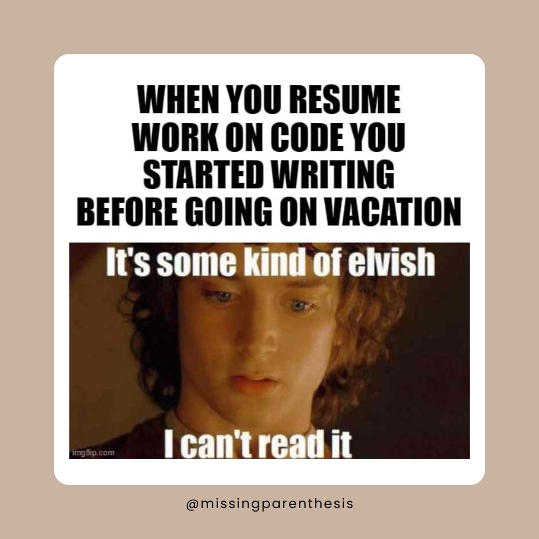 Missing Parenthesis on LinkedIn: #programming #coding #programmer # ... Missing Parenthesis on LinkedIn: #programming #coding #programmer # ...