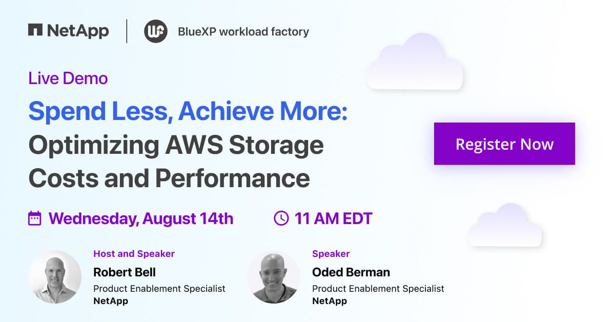 NetApp BlueXP on LinkedIn: BlueXP workload factory demo - Optimize AWS ... NetApp BlueXP on LinkedIn: BlueXP workload factory demo - Optimize AWS ...