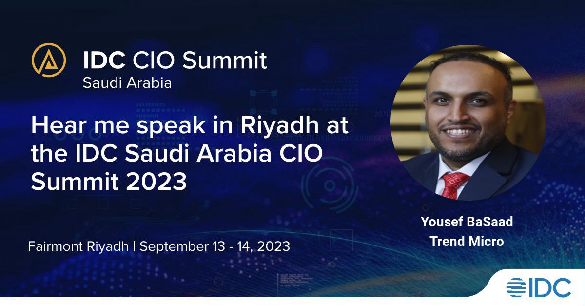 Yousef BaSaad on LinkedIn: IDC Saudi Arabia CIO Summit 2023 Yousef BaSaad on LinkedIn: IDC Saudi Arabia CIO Summit 2023