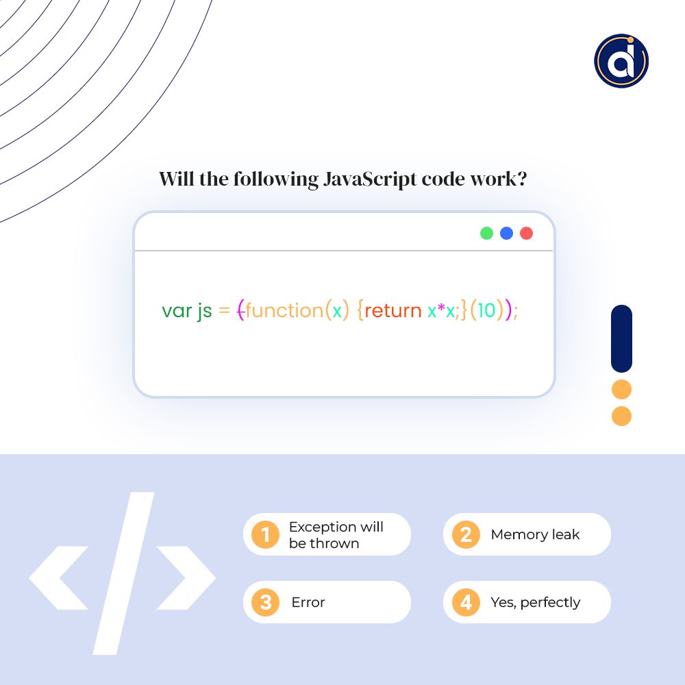 Datics AI on LinkedIn: #javascript #codingquiz #programming # ... Datics AI on LinkedIn: #javascript #codingquiz #programming # ...