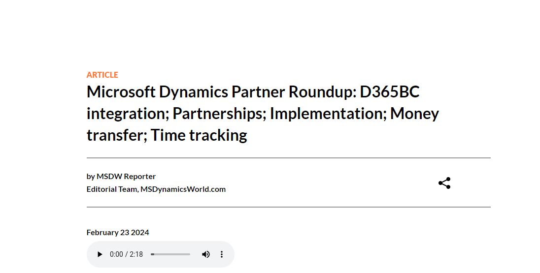 MSDynamicsWorld.com (MSDW) on LinkedIn: Microsoft Dynamics Partner ... MSDynamicsWorld.com (MSDW) on LinkedIn: Microsoft Dynamics Partner ...