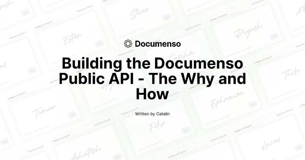 Learn about documenso public API for digital document signing | Catalin ... Learn about documenso public API for digital document signing | Catalin ...