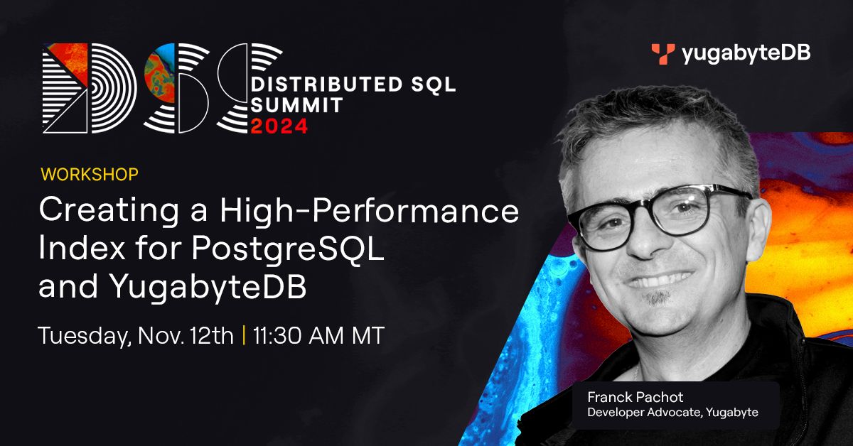 Yugabyte on LinkedIn: #yugabytedb #dss2024 #kubecon #distributedsql # ... Yugabyte on LinkedIn: #yugabytedb #dss2024 #kubecon #distributedsql # ...