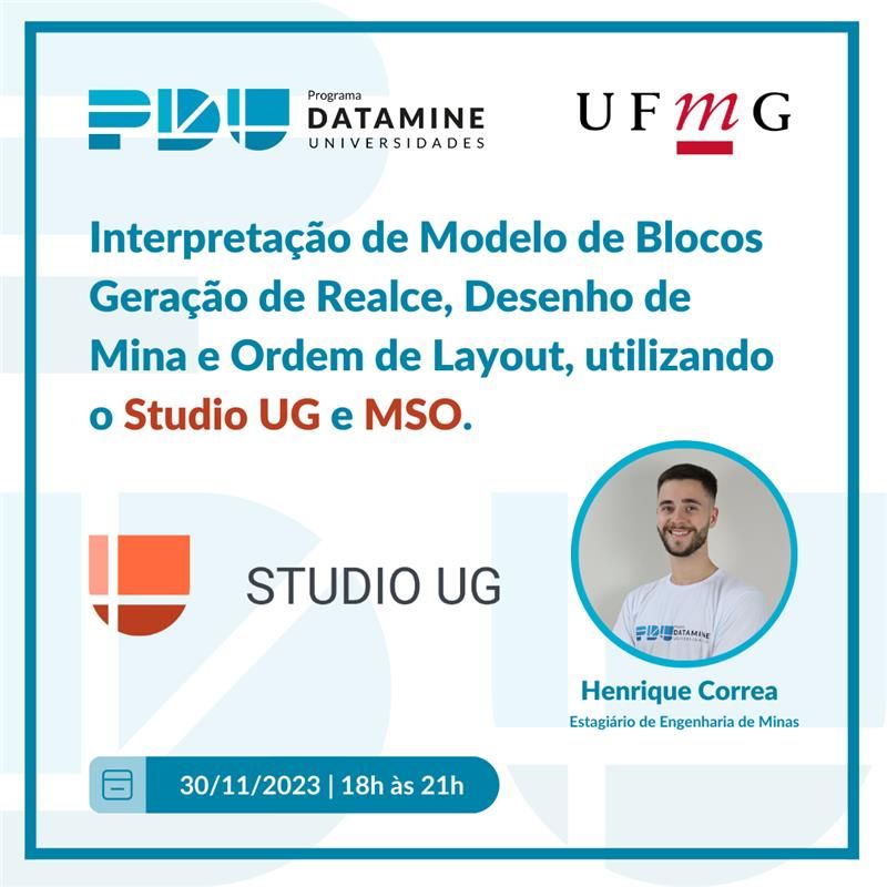 Datamine LATAM no LinkedIn: #datamine #pdu #studioug #mso #ufmg # ... Datamine LATAM no LinkedIn: #datamine #pdu #studioug #mso #ufmg # ...