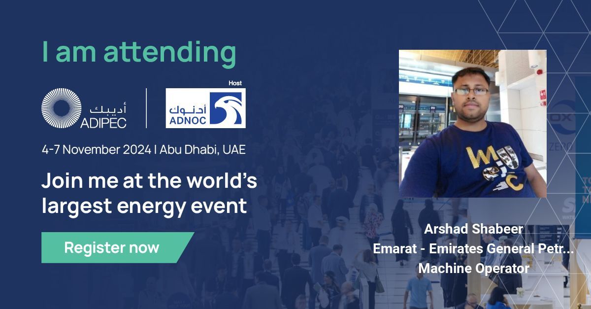 Arshad Shabeer on LinkedIn: #adipec2024 #adipec #adnoc #energy # ... Arshad Shabeer on LinkedIn: #adipec2024 #adipec #adnoc #energy # ...