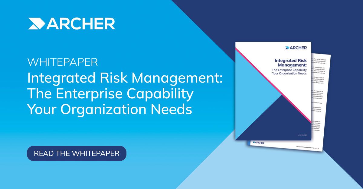 Archer Integrated Risk Management on LinkedIn: Integrated Risk ... Archer Integrated Risk Management on LinkedIn: Integrated Risk ...