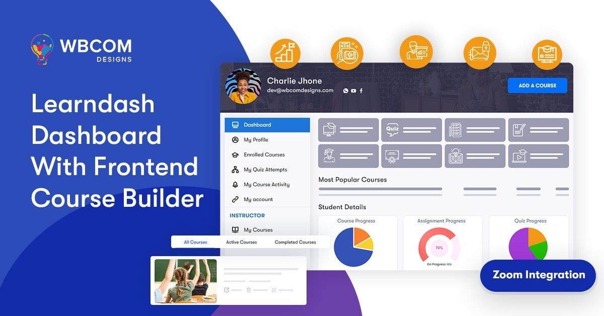 Wbcom Designs on LinkedIn: LearnDash Dashboard Wbcom Designs on LinkedIn: LearnDash Dashboard