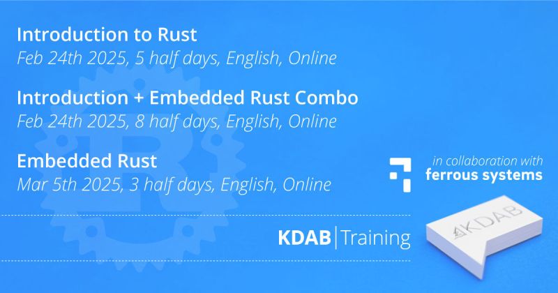 #rustlang #embedded #programming #training | KDAB #rustlang #embedded #programming #training | KDAB