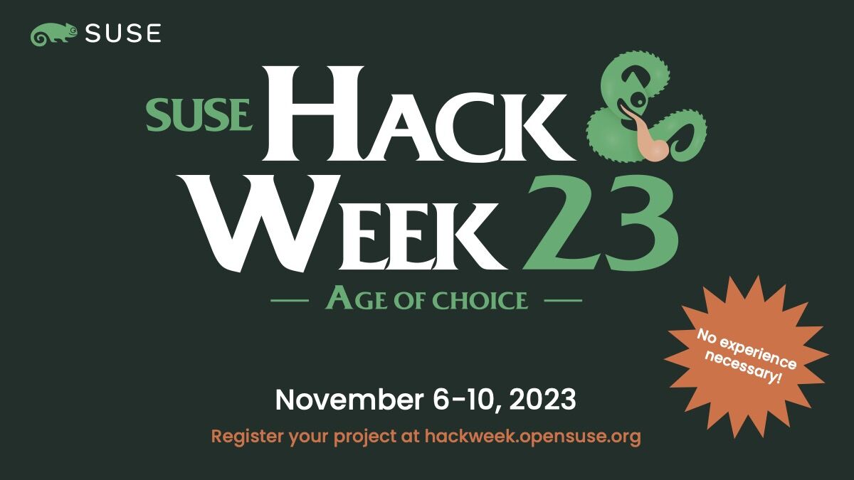 SUSE on LinkedIn: Hack Week 24 Monday 18 November - Friday 22 November 2024 SUSE on LinkedIn: Hack Week 24 Monday 18 November - Friday 22 November 2024