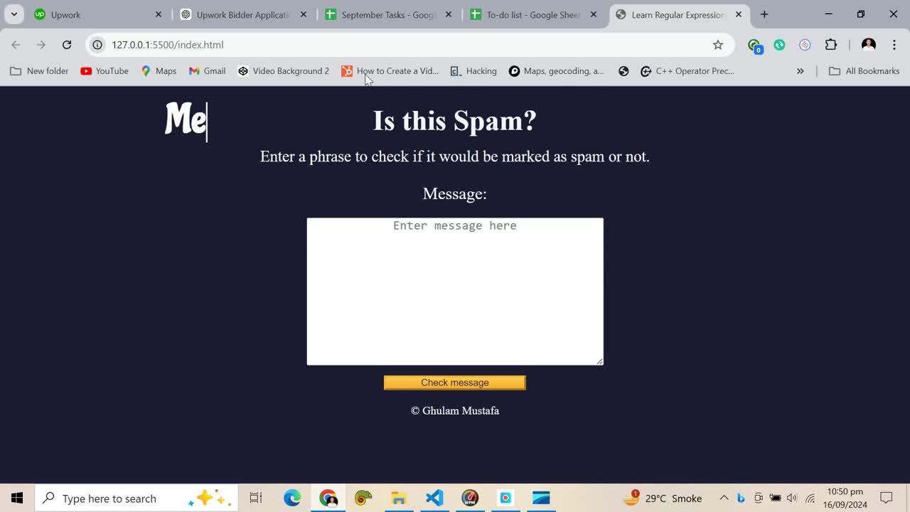 Ghulam Mustafa on LinkedIn: #spamchecker #javascript #regex # ... Ghulam Mustafa on LinkedIn: #spamchecker #javascript #regex # ...