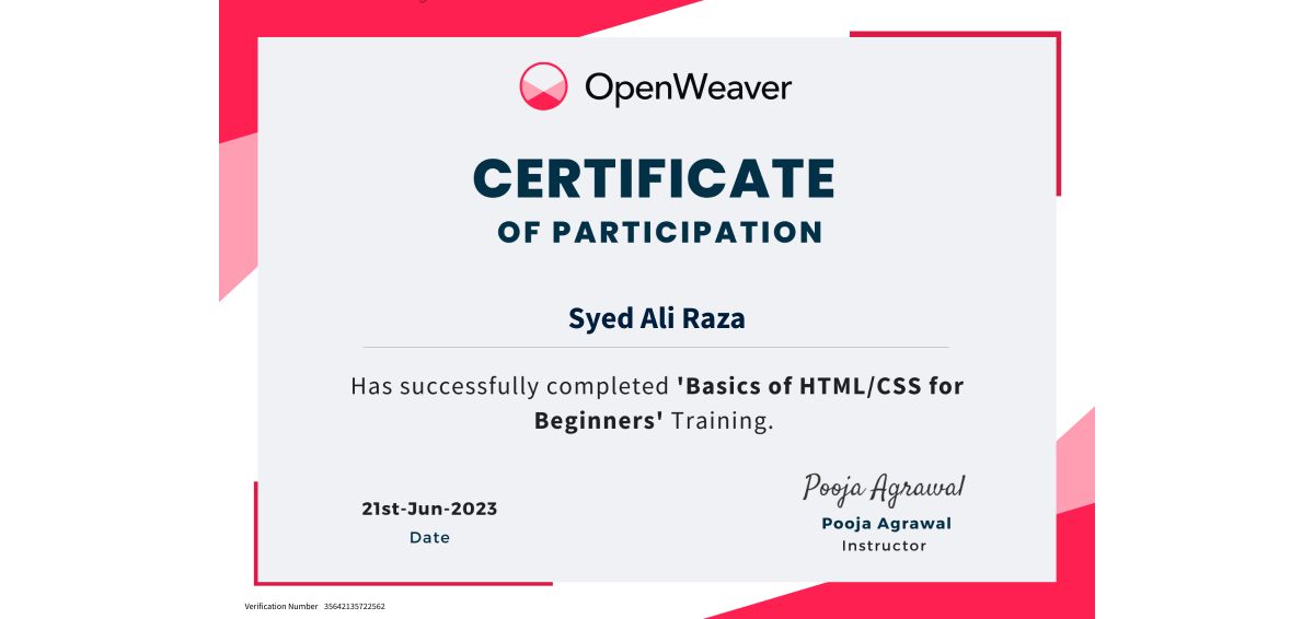 Syed Ali Raza on LinkedIn: 'Basics of HTML/CSS for Beginners' Online ... Syed Ali Raza on LinkedIn: 'Basics of HTML/CSS for Beginners' Online ...