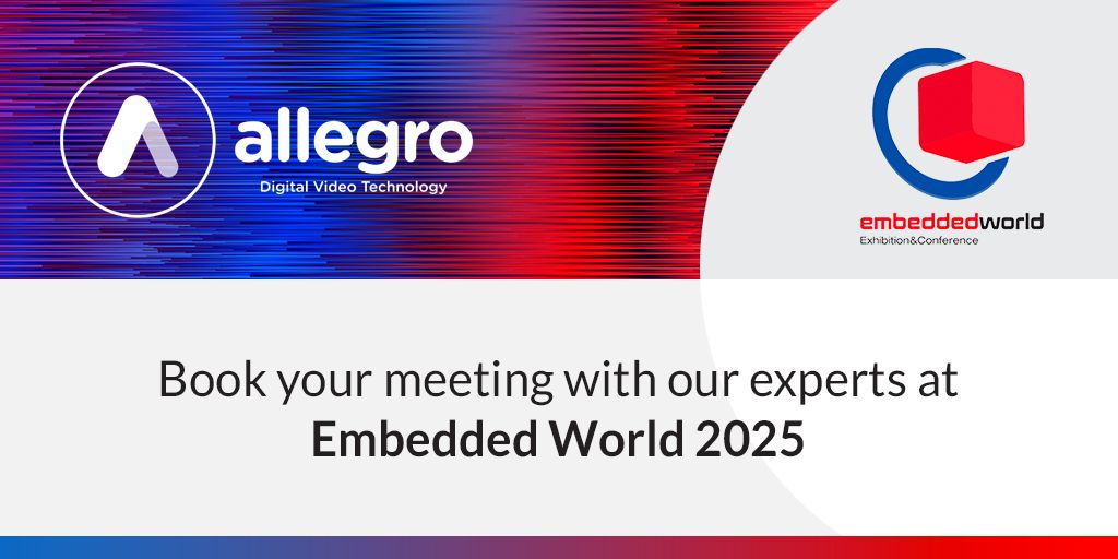 Allegro DVT on LinkedIn: π Embedded World 2025 - Book Your Meeting ... Allegro DVT on LinkedIn: π Embedded World 2025 - Book Your Meeting ...