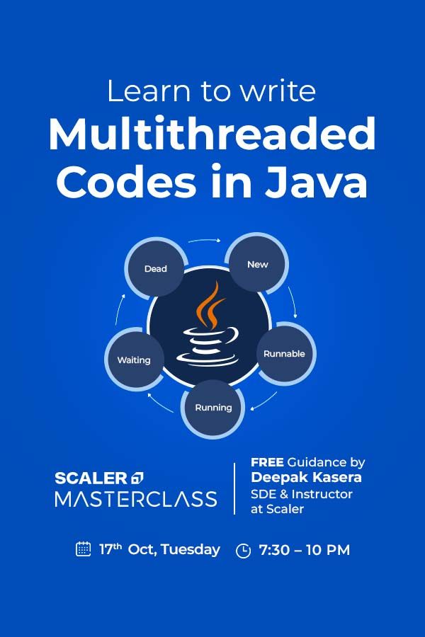 Scaler on LinkedIn: Master Java Concurrency & Multithreading Scaler on LinkedIn: Master Java Concurrency & Multithreading