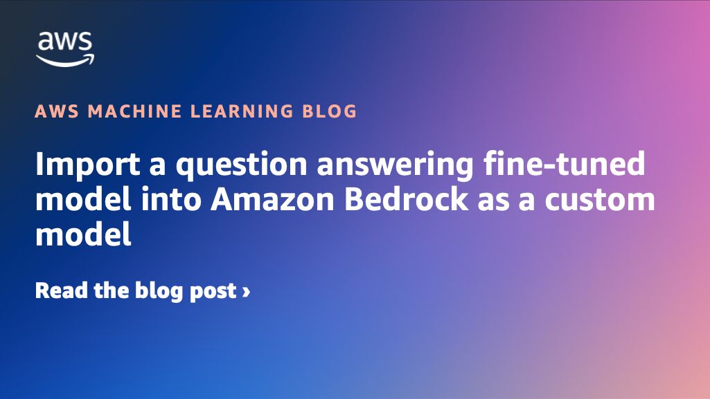 Rodrigo Prado on LinkedIn: Import a question answering fine-tuned model ... Rodrigo Prado on LinkedIn: Import a question answering fine-tuned model ...