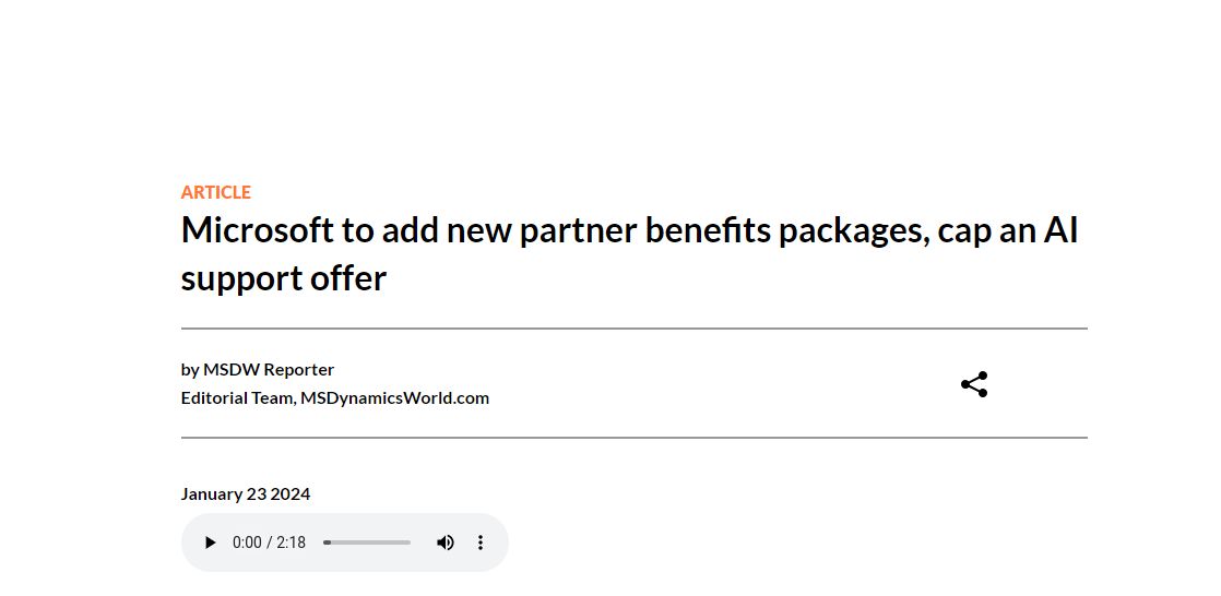 MSDynamicsWorld.com (MSDW) on LinkedIn: Microsoft to add new partner ... MSDynamicsWorld.com (MSDW) on LinkedIn: Microsoft to add new partner ...