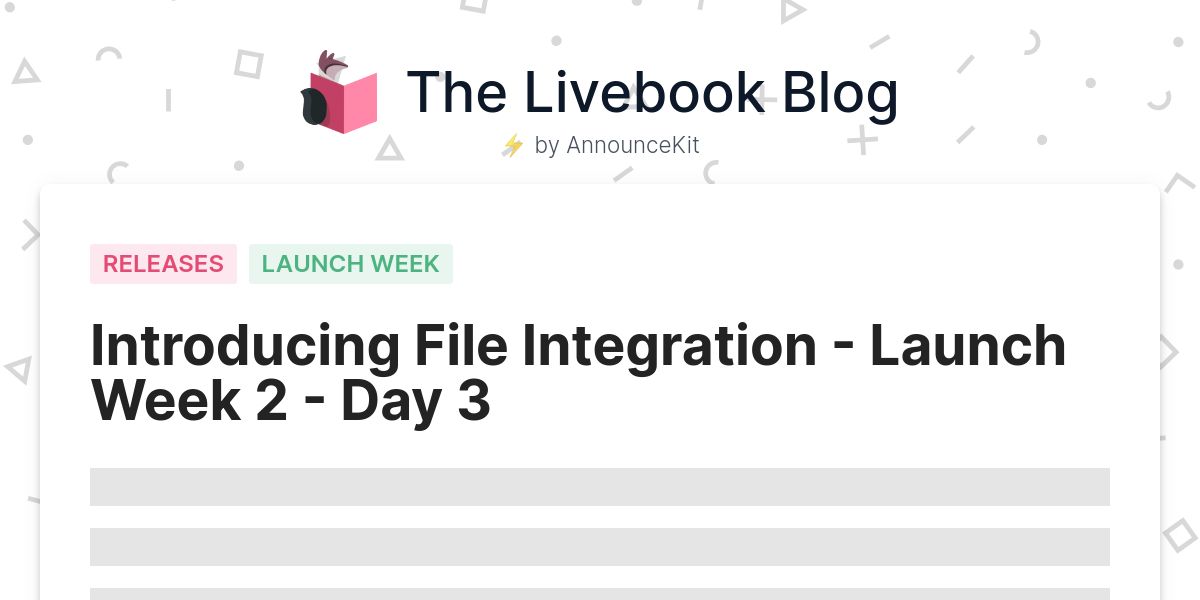 Learn-Elixir.dev on LinkedIn: Introducing File Integration - Launch ... Learn-Elixir.dev on LinkedIn: Introducing File Integration - Launch ...