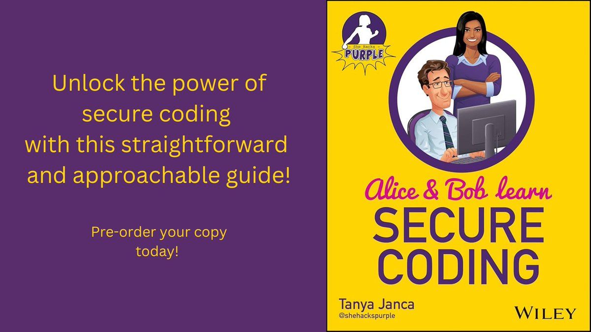 Tanya Janca on LinkedIn: π Elevate your coding game! Pre-order your ... Tanya Janca on LinkedIn: π Elevate your coding game! Pre-order your ...
