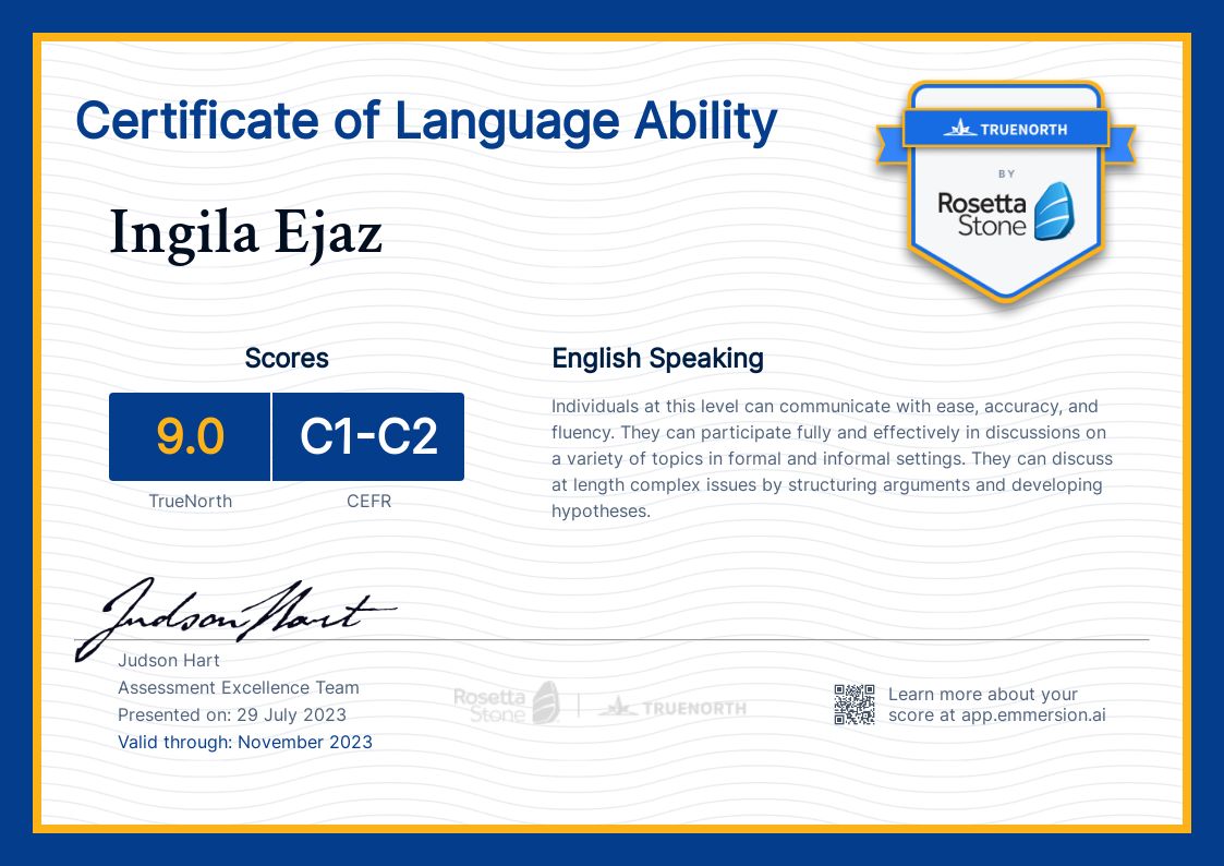Ingila Ejaz on LinkedIn: I just completed my TrueNorth assessment and ... Ingila Ejaz on LinkedIn: I just completed my TrueNorth assessment and ...