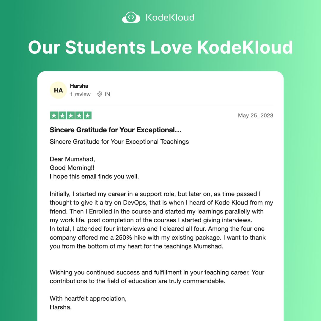 KodeKloud LinkedIn‘de: #kodekloud #devops KodeKloud LinkedIn‘de: #kodekloud #devops