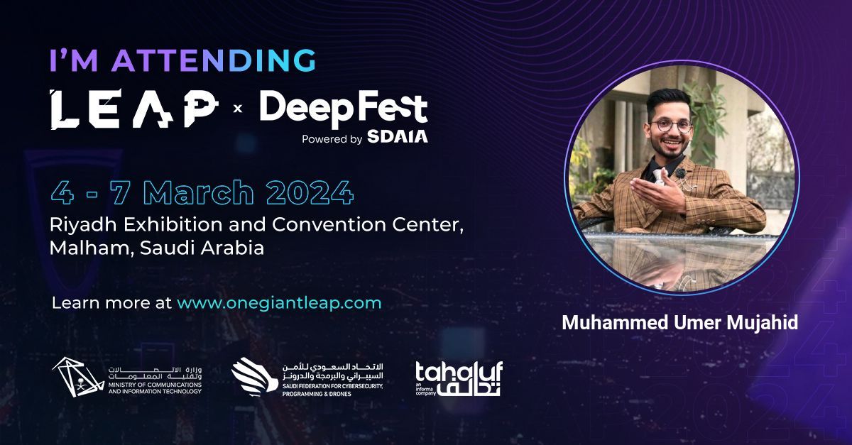 Engr. Muhammad Umer Mujahid on LinkedIn: LEAP and DeepFest 2024 Engr. Muhammad Umer Mujahid on LinkedIn: LEAP and DeepFest 2024