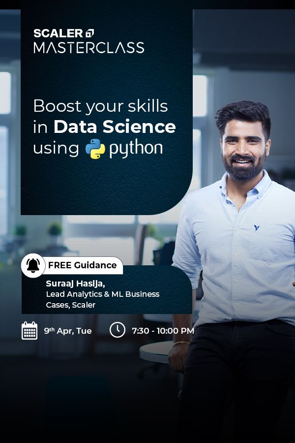 Data Science using Python | Scaler Data Science using Python | Scaler