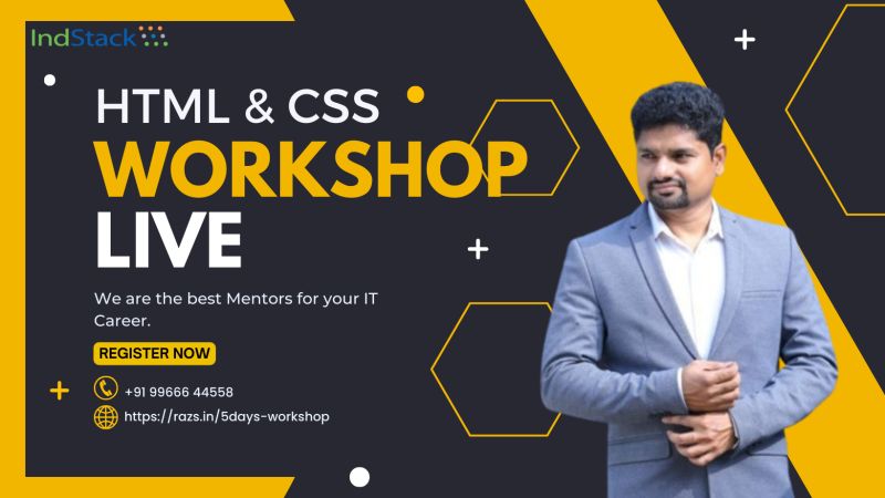 IndStack on LinkedIn: #html #css #fullstack #workshop #codingjourney IndStack on LinkedIn: #html #css #fullstack #workshop #codingjourney