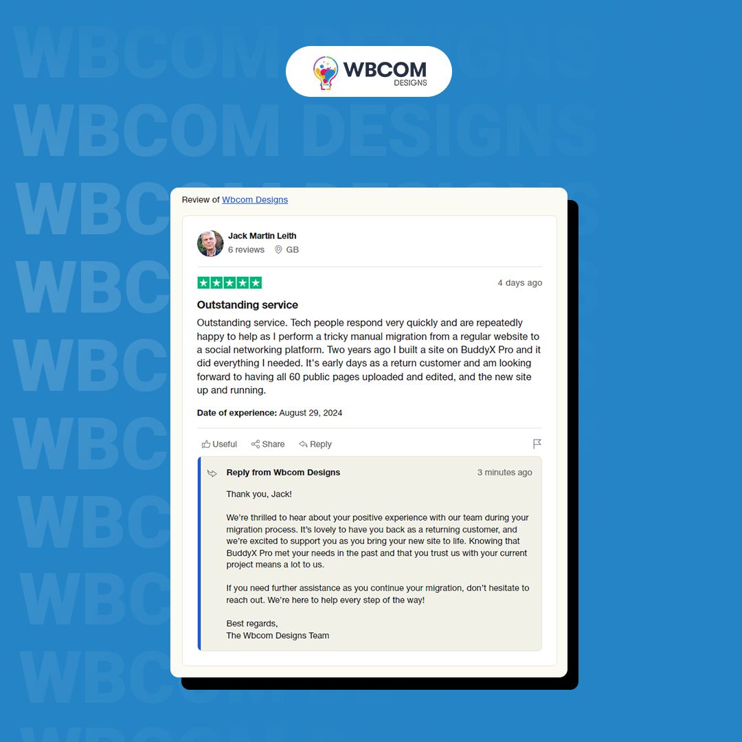Wbcom Designs on LinkedIn: #customerservice #wbcomdesigns Wbcom Designs on LinkedIn: #customerservice #wbcomdesigns