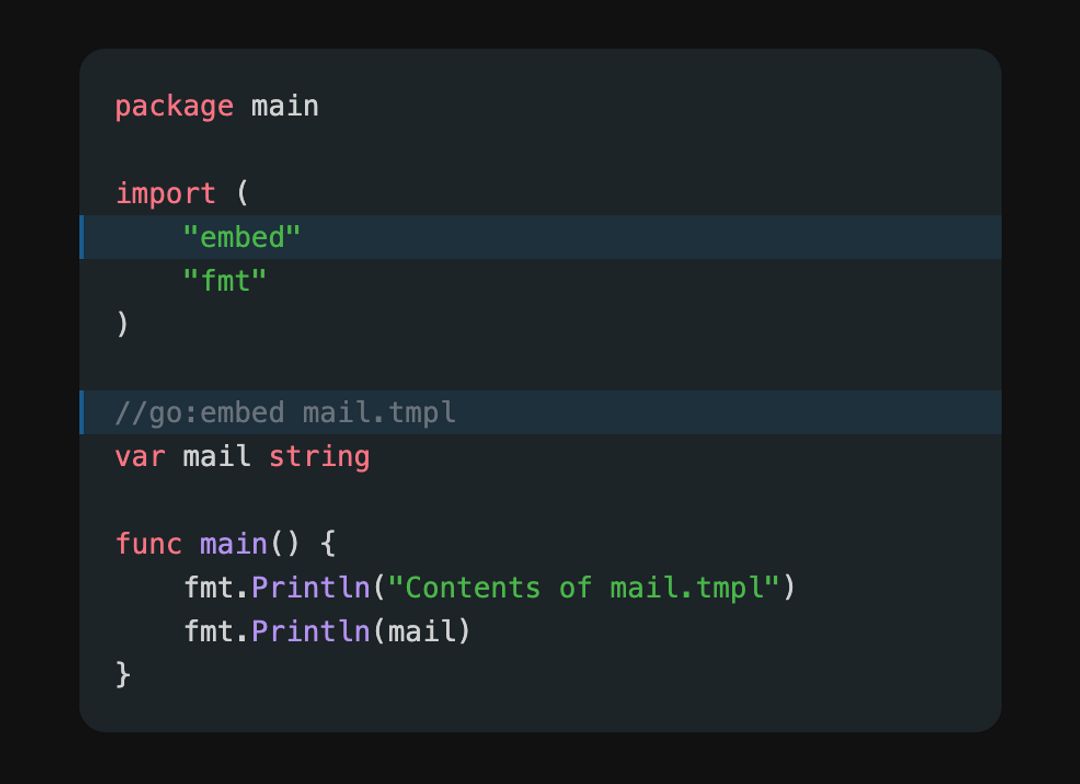 #golang #onlinelearning #embed #tips #followthepattern | Csaba Huszka #golang #onlinelearning #embed #tips #followthepattern | Csaba Huszka