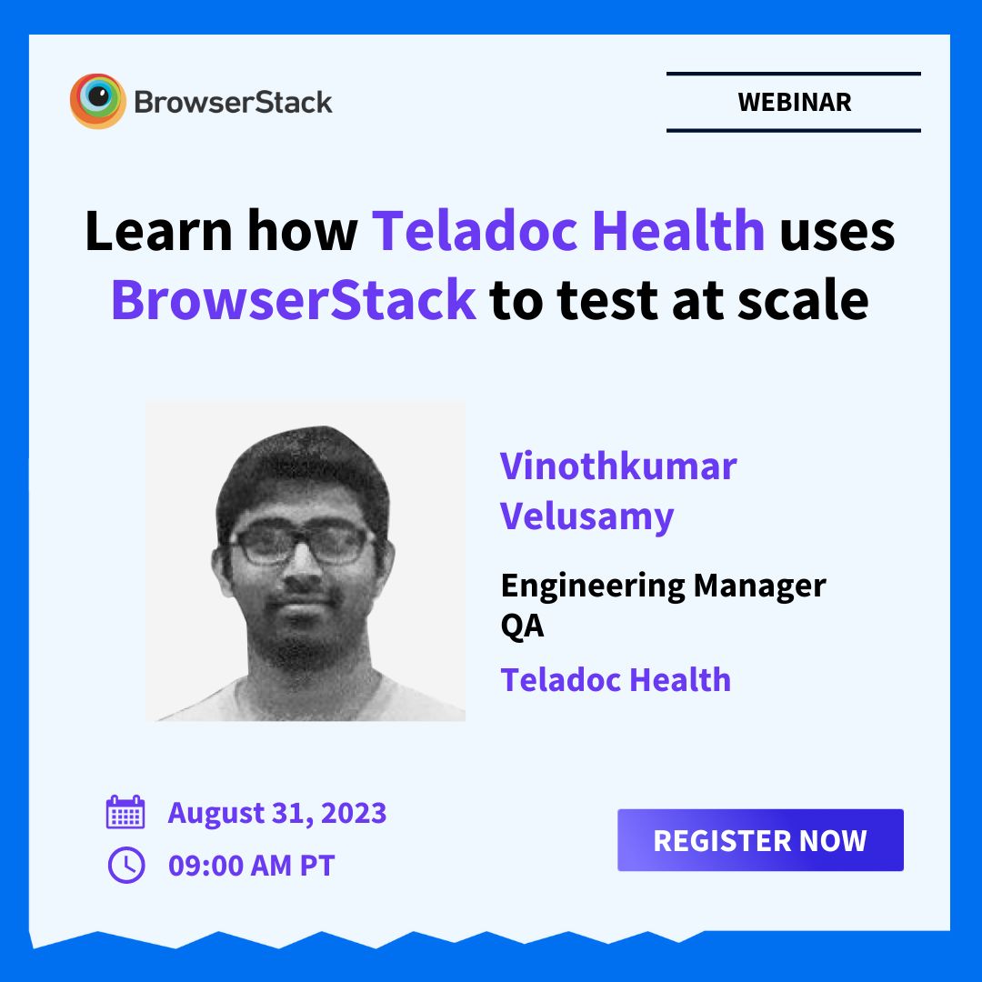 BrowserStack on LinkedIn: Transforming QA with test automation: Teladoc ... BrowserStack on LinkedIn: Transforming QA with test automation: Teladoc ...