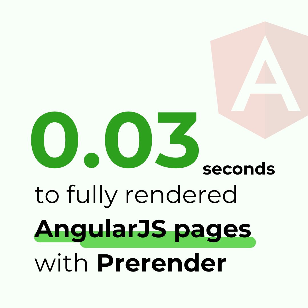 Prerender: Boost your AngularJS page speed | Prerender® posted on the ... Prerender: Boost your AngularJS page speed | Prerender® posted on the ...