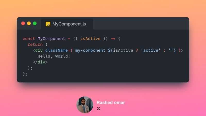 Rashed Omar on LinkedIn: #react #webdevelopment #codingtips #javascript ... Rashed Omar on LinkedIn: #react #webdevelopment #codingtips #javascript ...