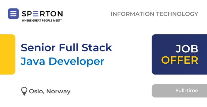 Kavita Mahajan on LinkedIn: Senior Full Stack Java Utvikler - Sperton ... Kavita Mahajan on LinkedIn: Senior Full Stack Java Utvikler - Sperton ...