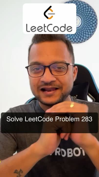 Sarthak Shrivastava on LinkedIn: LeetCode problem 283 Sarthak Shrivastava on LinkedIn: LeetCode problem 283