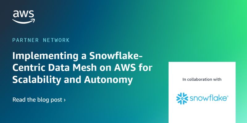 Lisa Stalker on LinkedIn: Implementing a Snowflake-Centric Data Mesh on ... Lisa Stalker on LinkedIn: Implementing a Snowflake-Centric Data Mesh on ...