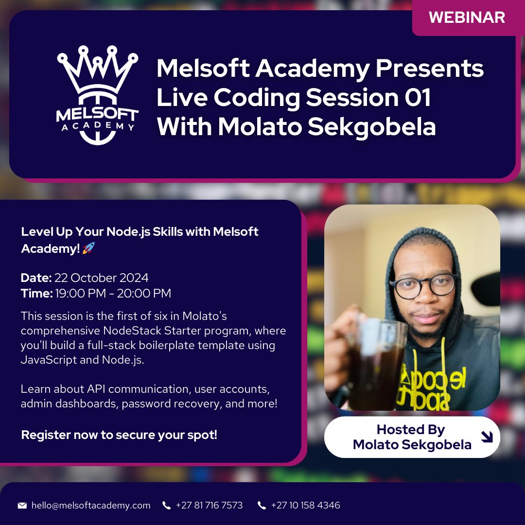 Molato Paul Sekgobela on LinkedIn: #softwaredevelopment #javascript #nodejs Molato Paul Sekgobela on LinkedIn: #softwaredevelopment #javascript #nodejs